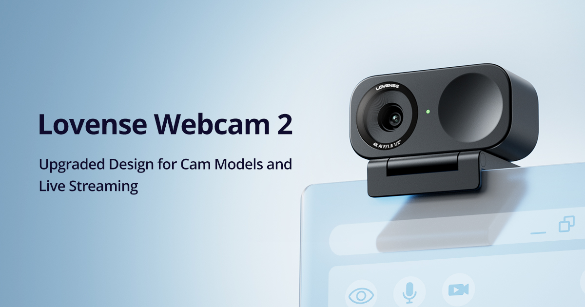 Lovense 4K Webcam 2 for Cam Models: AI Noise Canceling & Remote Control Features